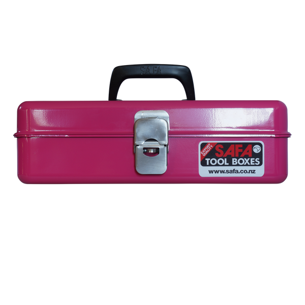 Heavy-duty Pressed Steel Toolbox - Pink - Phillip & Lea